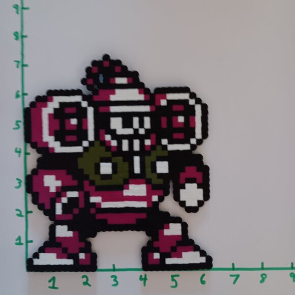 Perler, Megaman | Wall Decor | Perler Bead Art Of Wind Man From Megaman ...
